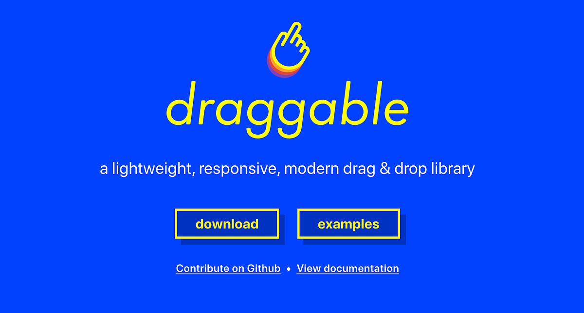 Draggable.js a unique drag and drop library | by Anthony Manzione | Medium