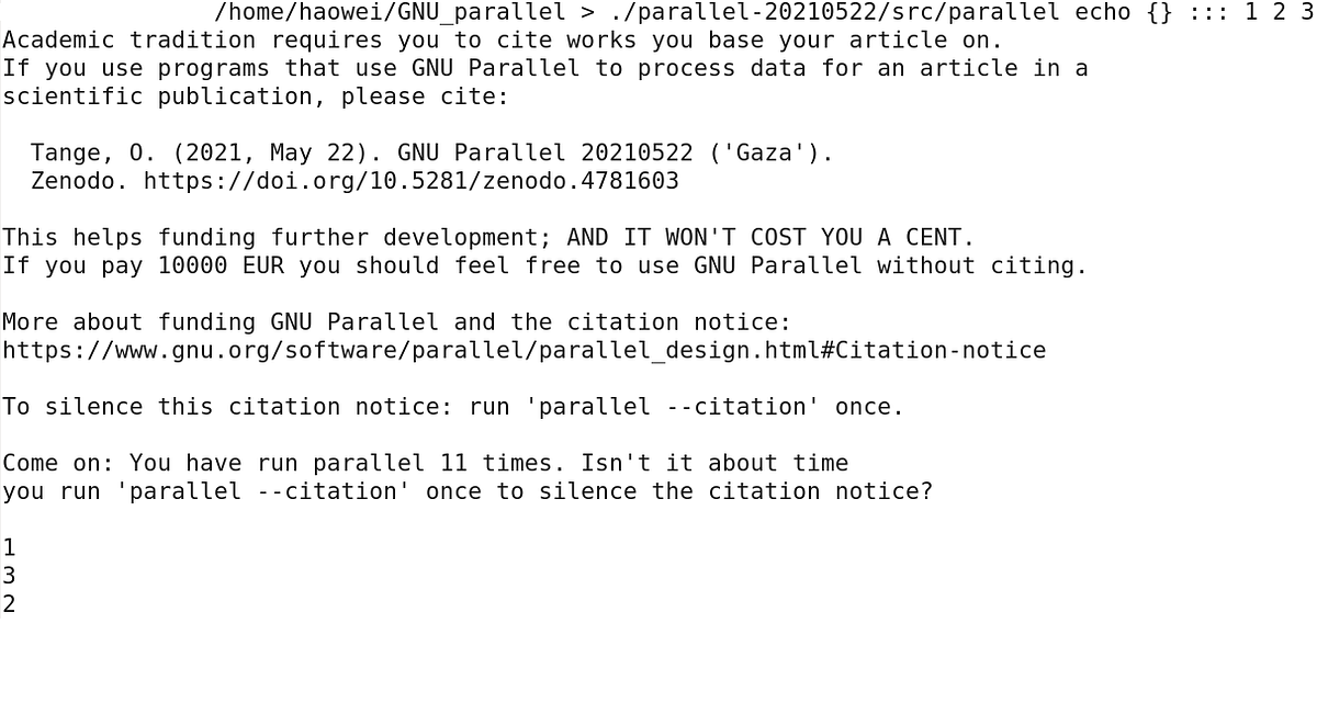 A brief of get and using GNU parallel - Hao-Wei - Medium