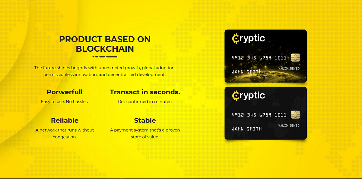 Cryptic Card. Cryptic Card is connected with your… | by CRYPTIC CASH ...