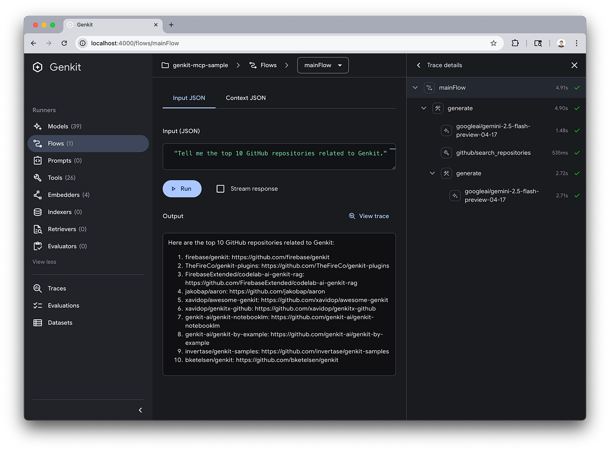 Kickstart AI Agents with Genkit. Kickstart AI agents with Genkit using… | by tanabee | Jun, 2025 ...