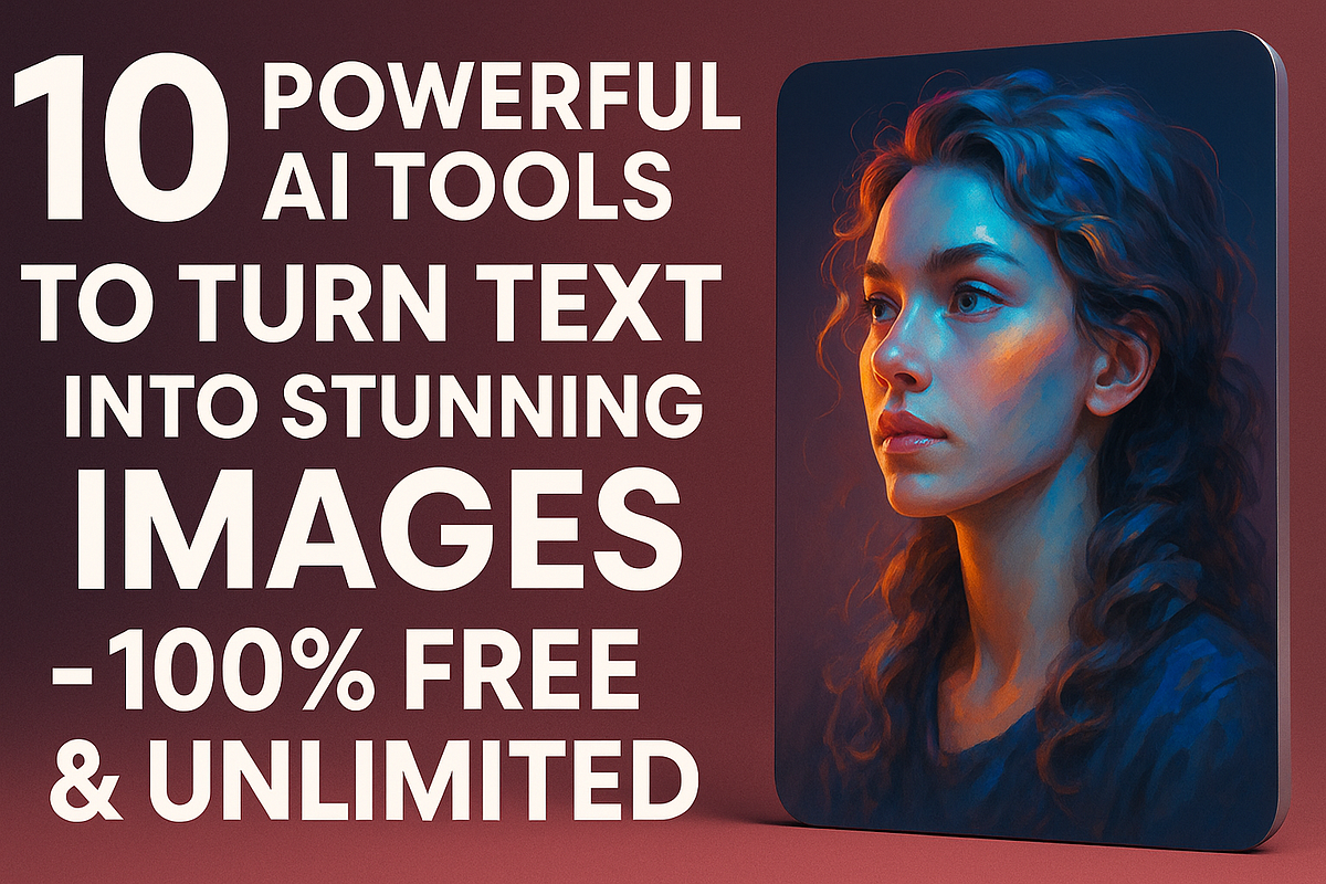 10 Powerful AI Tools to Turn Text into Stunning Images — 100% Free ...