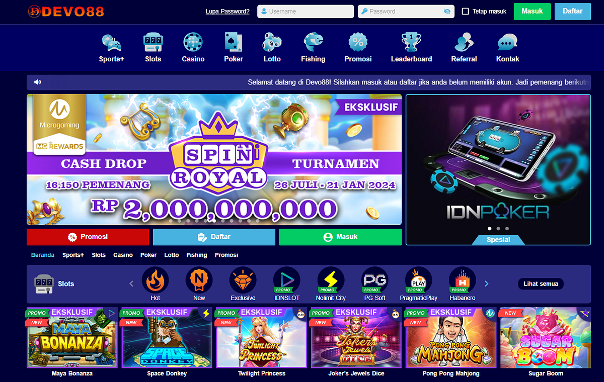 Situs Slot Hoki DEVO88 Jaminan Menang Terpercaya | by DEVO88 | Oct, 2023 | Medium