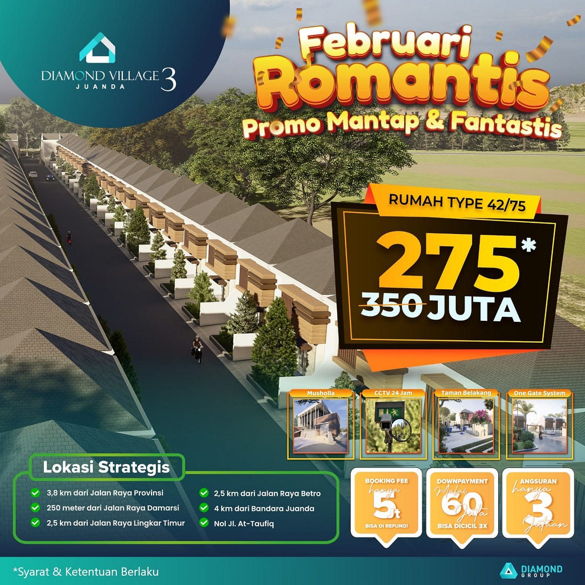 Promo Romantis Dibulan Februari Harga Promo 275 Juta Perumahan Sidoarjo ...