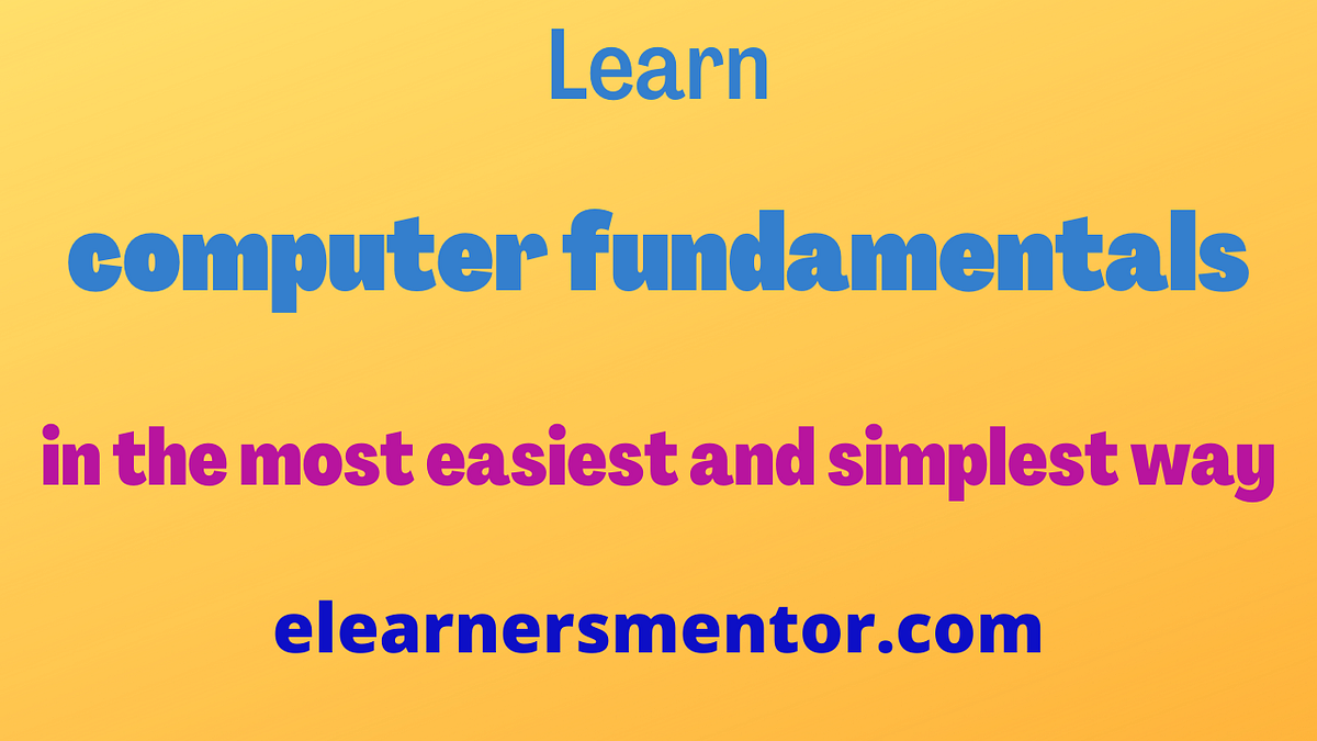 computer fundamentals notes. Hello friends here I am providing… | by ...