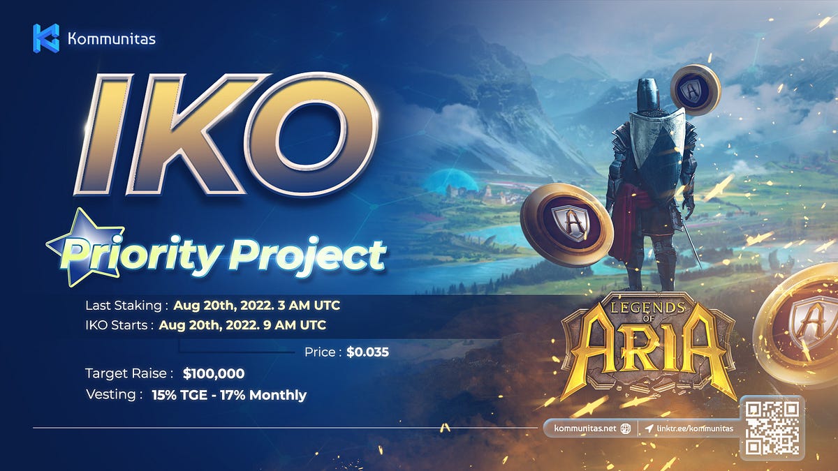 Kommunitas x Legends Of Aria Priority IKO Details | by Kommunitas Official | Medium