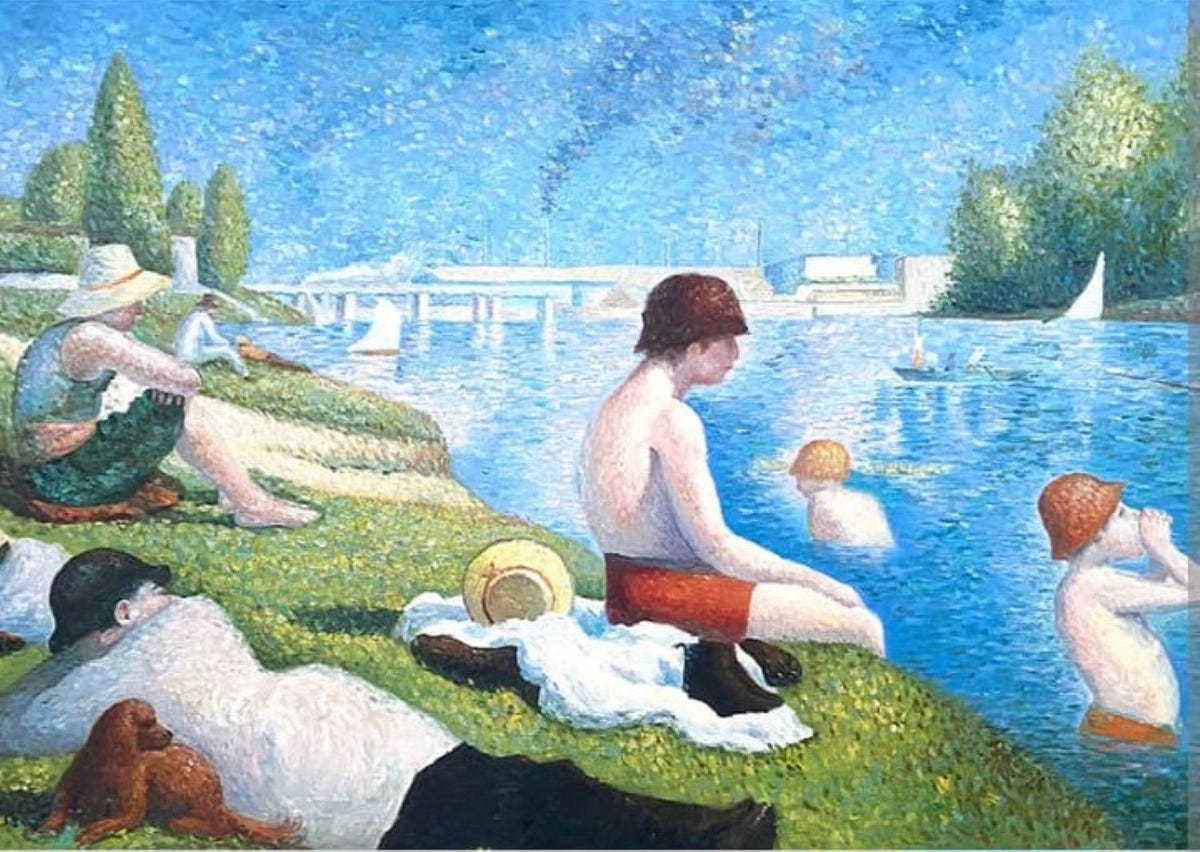Un baño en Asnieres de Seurat es La magia del puntillismo - Sebastian Hidalgo Sola - Medium