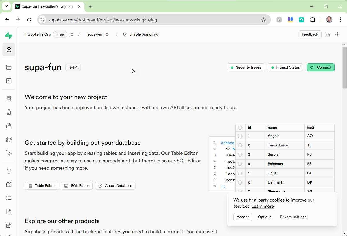 Supabase + Appsmith (Part 1): Base Setup | by Mark Woollen | Medium