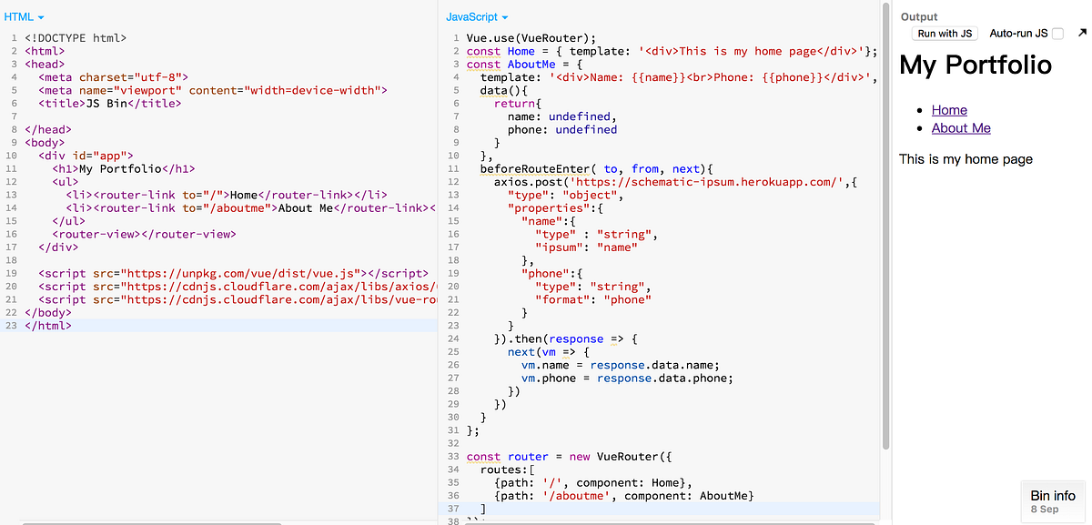 VueJs路由篇-Single Page Applications（二） | by ChingFeng | Object實戰 | Medium