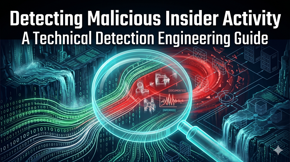 Detecting Malicious Insider Activity: A Technical Detection Engineering ...