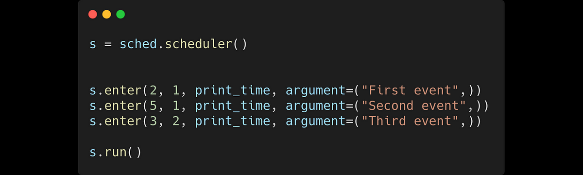 Concurrency in Python, Part VIII — Scheduling Events | by Mikhail ... Concurrency in Python, Part VIII — Scheduling Events | by Mikhail ...