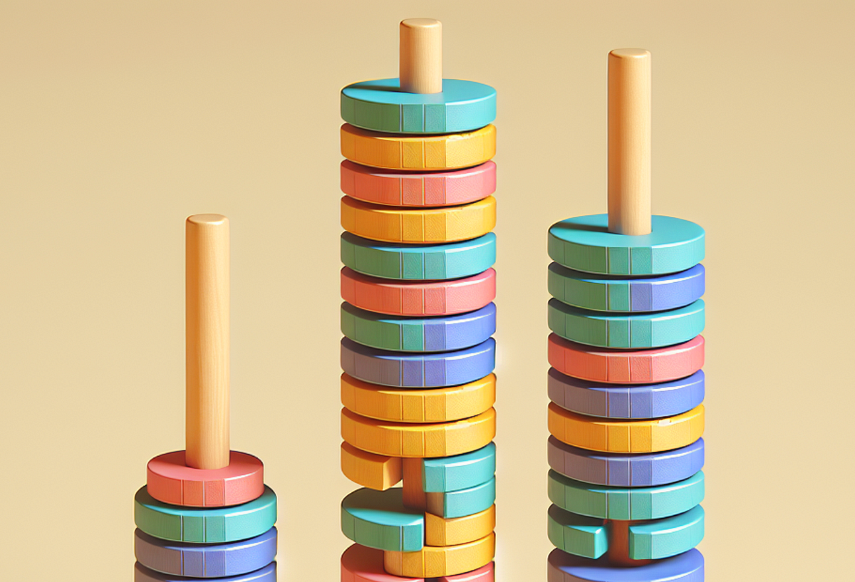 Use animations to illustrate the recursive thinking of the Tower of Hanoi problem | by jonqin ...