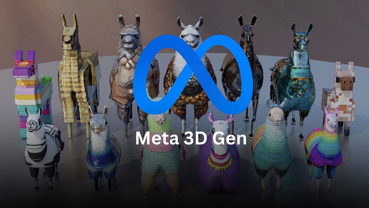 Meta Introduces 3D Gen — A New And Fast Text-To-3D AI Solution | by Jim Clyde Monge | Generative AI