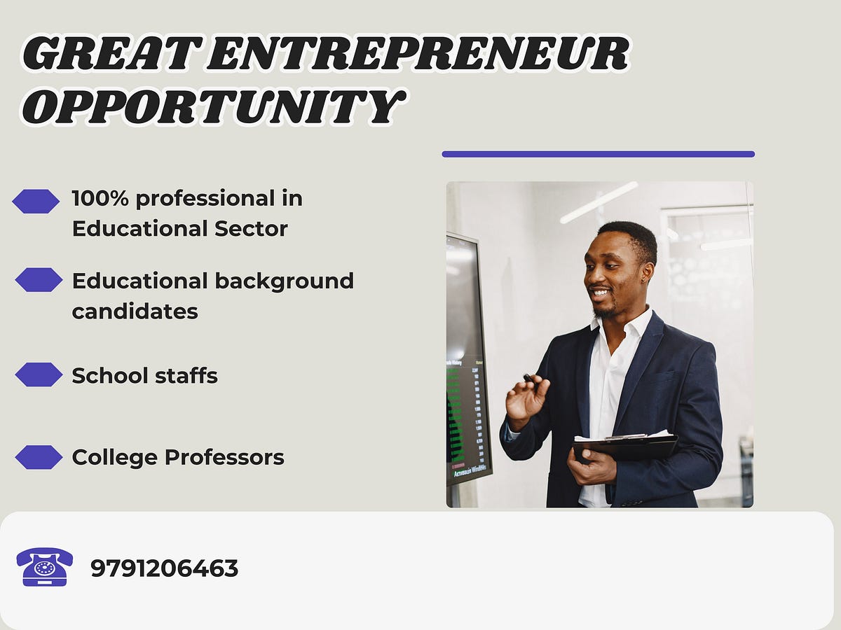 Unlock your potential with our Great Entrepreneur Opportunity! This ...