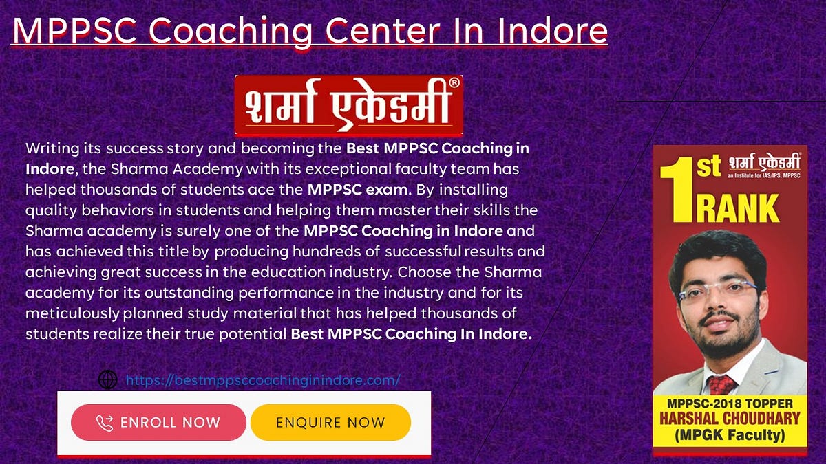 BEST MPPSC COACHING IN INDORE - Katiyarankit - Medium