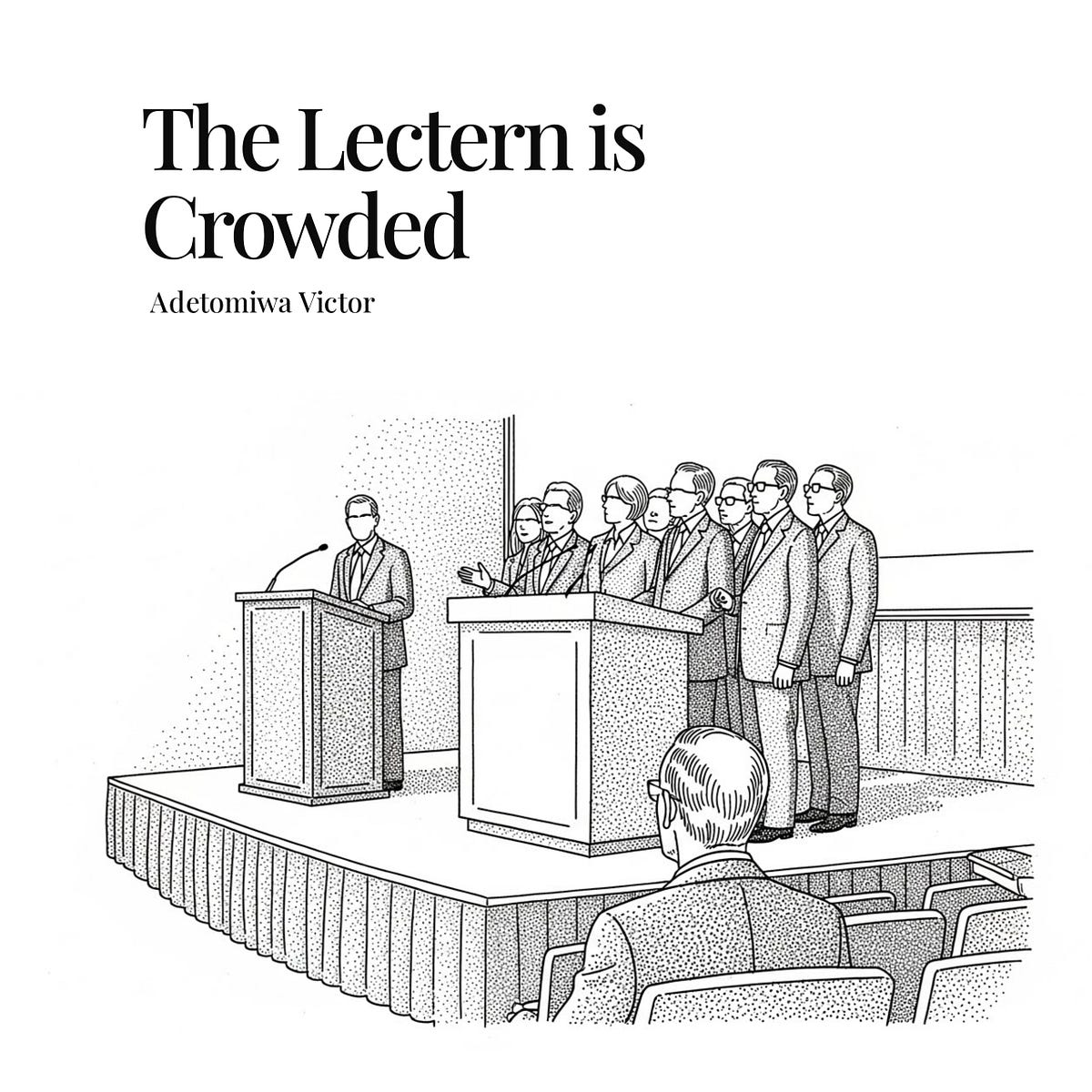 The lectern is crowded.. I and ChatGPT debate on the subject of… | by ...