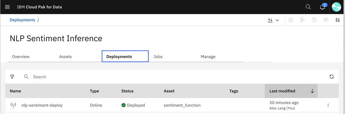 Deploy Watson NLP models in IBM Cloud Pak for Data | by Alexander Lang | Medium