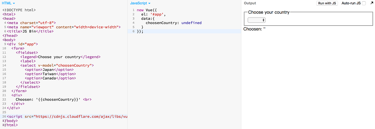 VueJs功能篇-Html Select（十一）. 選單 | by ChingFeng | Object實戰 | Medium