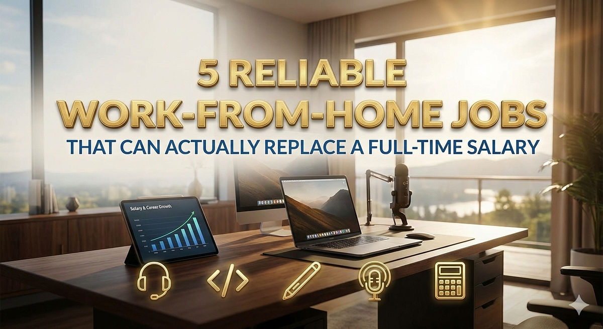 5 Reliable Work-From-Home Jobs That Can Actually Replace a Full-Time ...