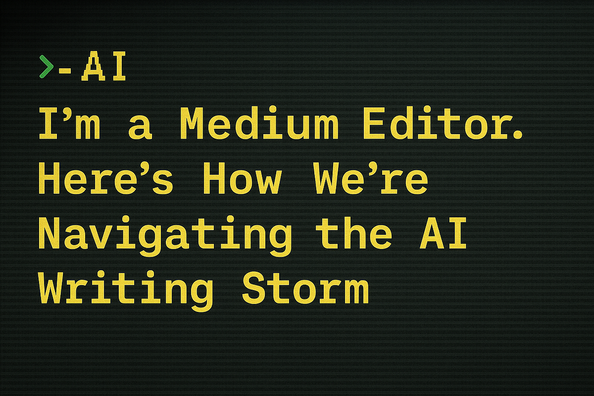 ## I’m a Medium Editor.. It’s 3 AM, and I’m knee-deep in the… | by James Williams | Jun, 2025 ...
