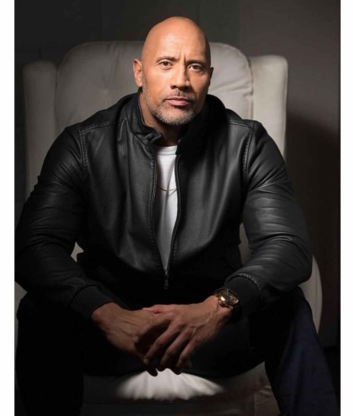 Faster The Rock Dwayne Johnson Black Leather Jacket | by jackets legacy ...