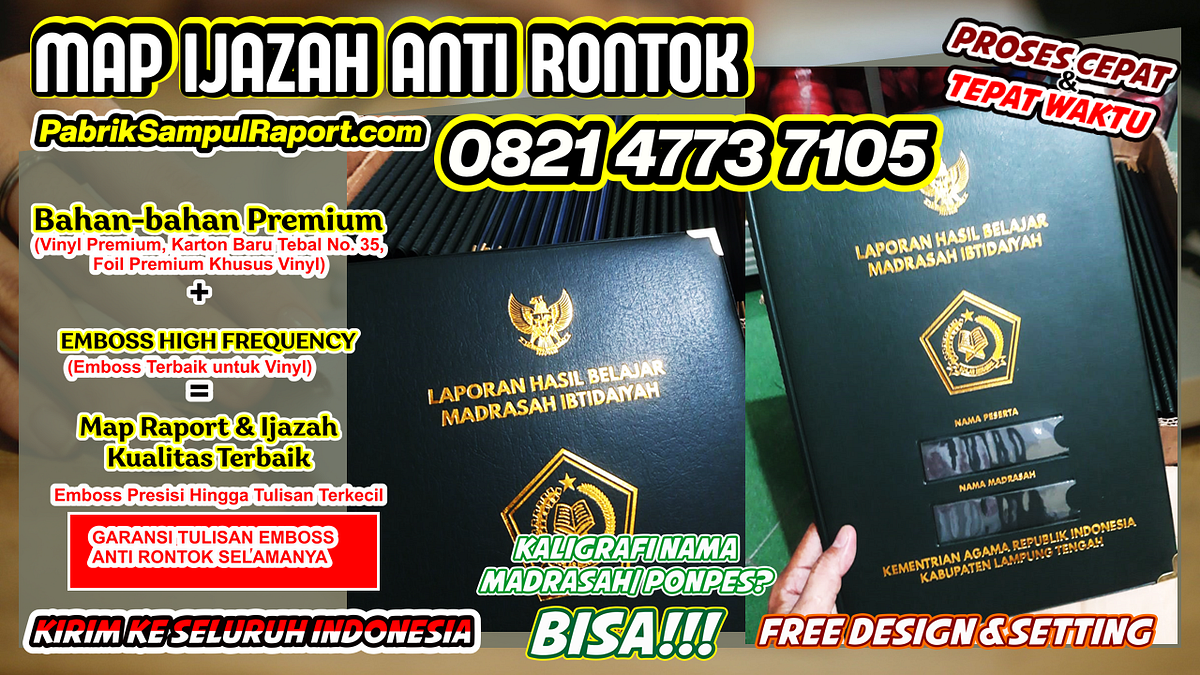 0821–4773–7105 Sampul Raport Tpq Map Ijazah di Indragiri Hilir | by ...