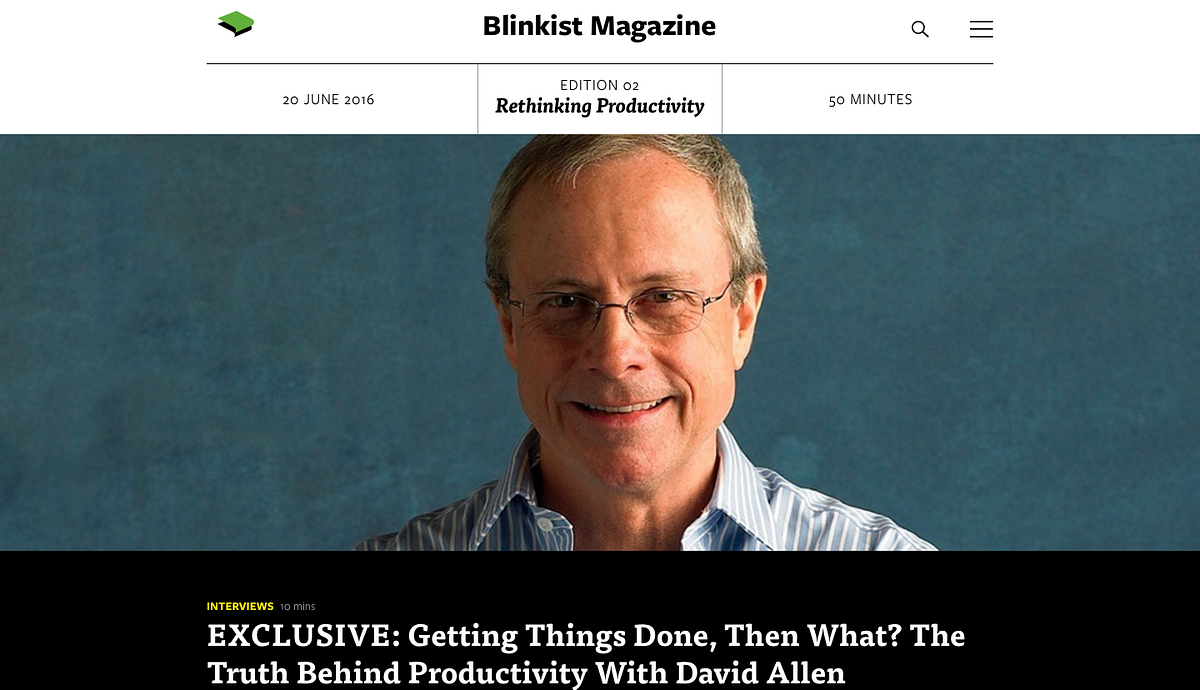 Announcing Blinkist Magazine: New Online Publication with Focus on ...