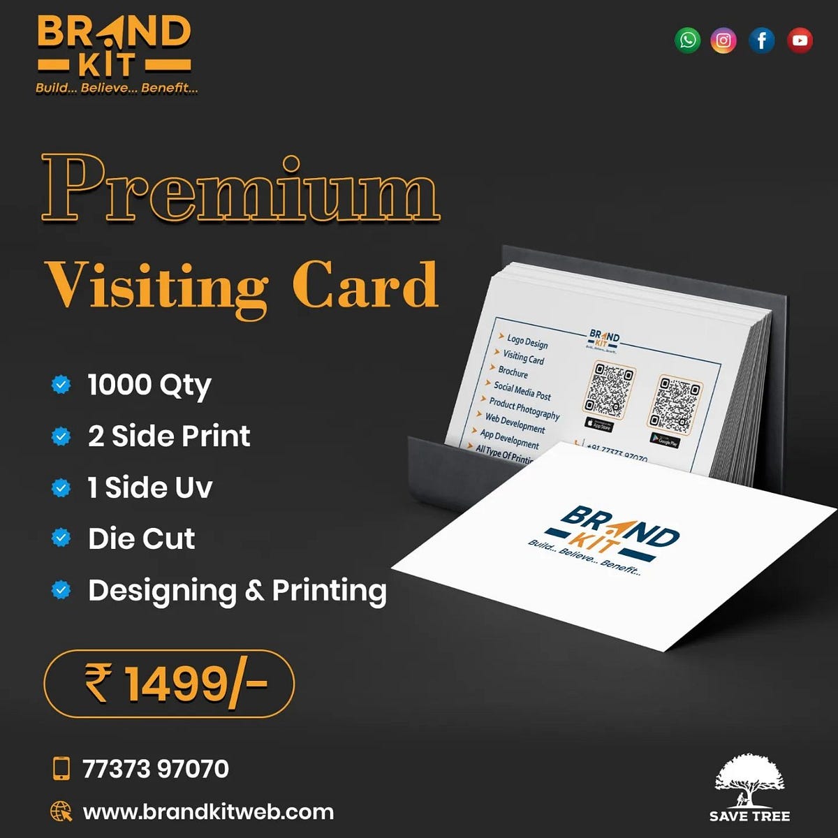 Top 5 Unique Designs for Visiting Cards With BrandKit | by Brandkit ...