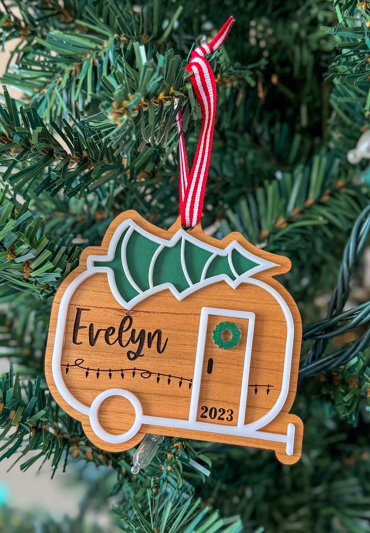 Airstream Ornament — Personalized Camper SVG — Laser Cut Files- Digital ...