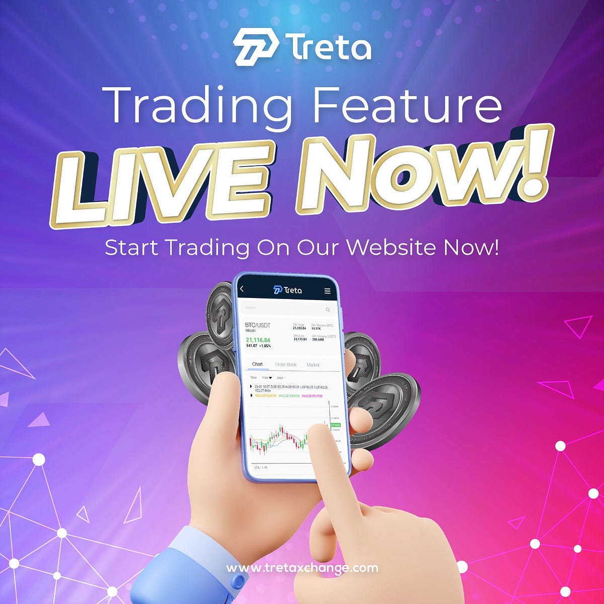 Trading Features Live Now - Treta Exchange - Medium