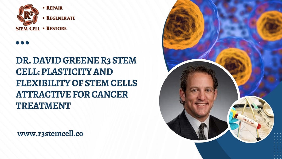 Dr. David Greene R3 Stem Cell: Plasticity and Flexibility of Stem Cells Attractive for Cancer ...