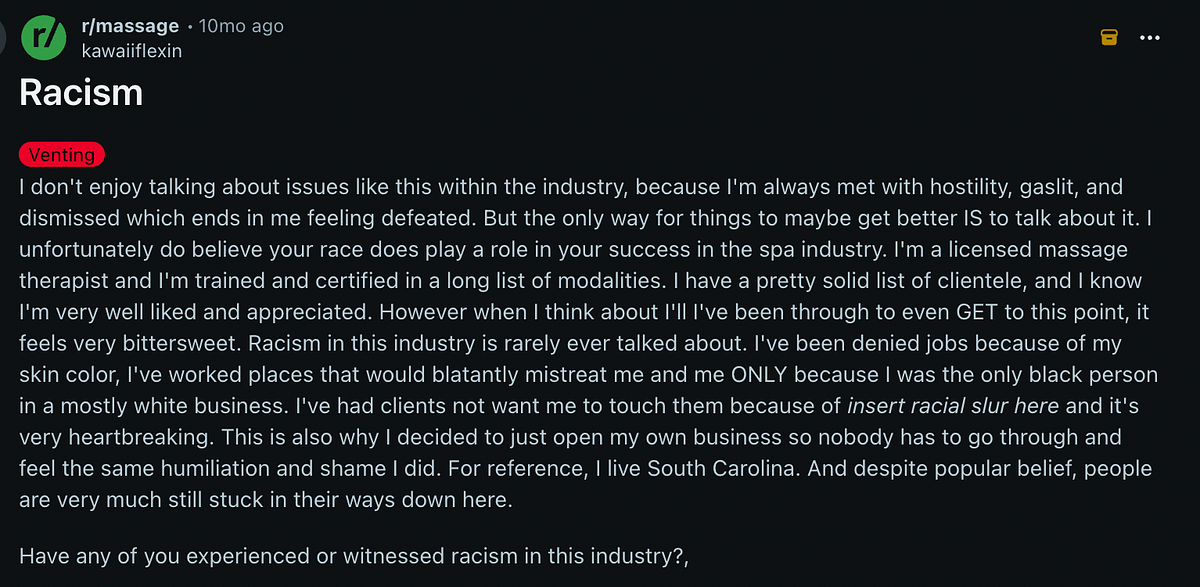 ADDRESSING SYSTEMIC RACISM WITHIN THE MASSAGE THERAPY INDUSTRY | by ...