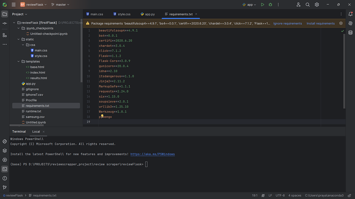Creating a Review Scraper Project With Deployment On Heroku , AWS And Azure - Prayag soni - Medium