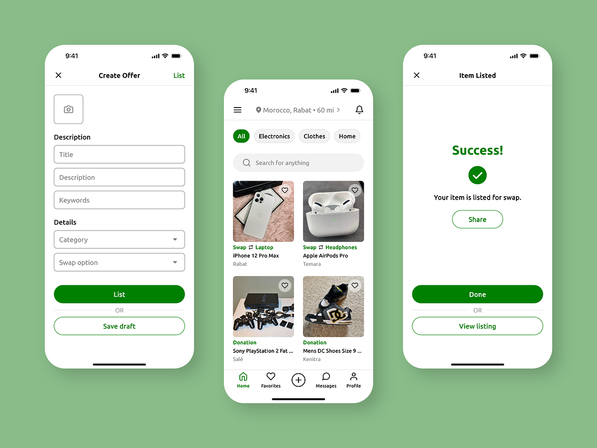 Swapedia | Barter App UI/UX Design | by Ismail Houman | Medium