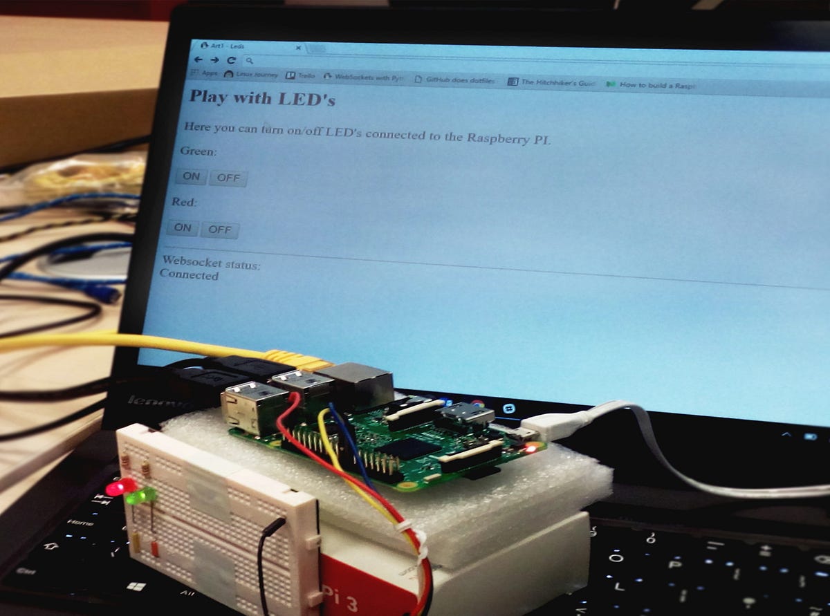 Control Raspberry Pi GPIOs with WebSockets | by Radoslaw Kieltyka | dataplicity