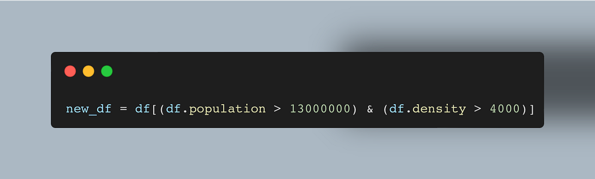 Python Pandas library: the tricks behind DataFrame filtering | by Jérôme DIAZ | Medium