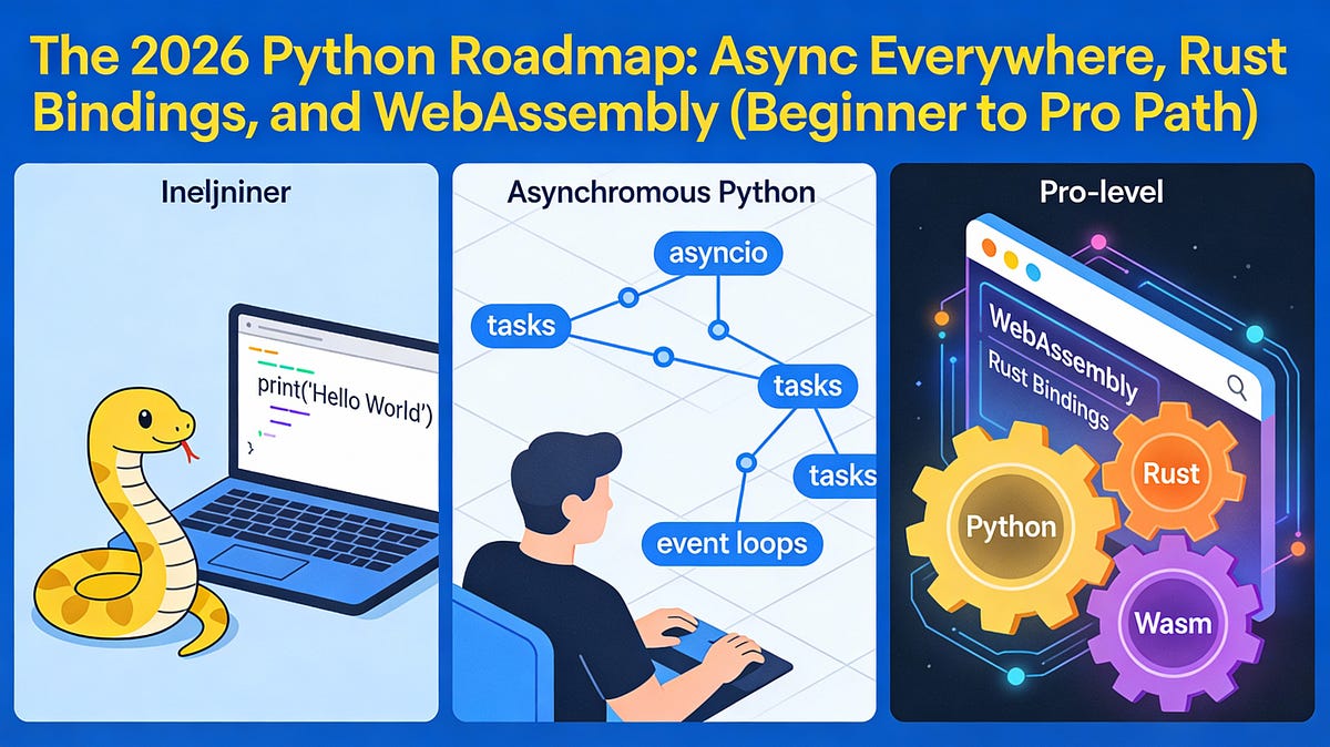 The 2026 Python Roadmap: Async Everywhere, Rust Bindings, and WebAssembly (Beginner to Pro Path ...