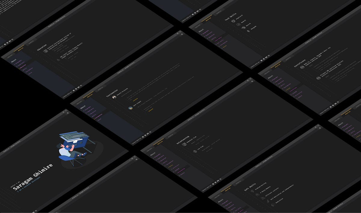 Designing a backend developer portfolio website — a UX case study | by ...