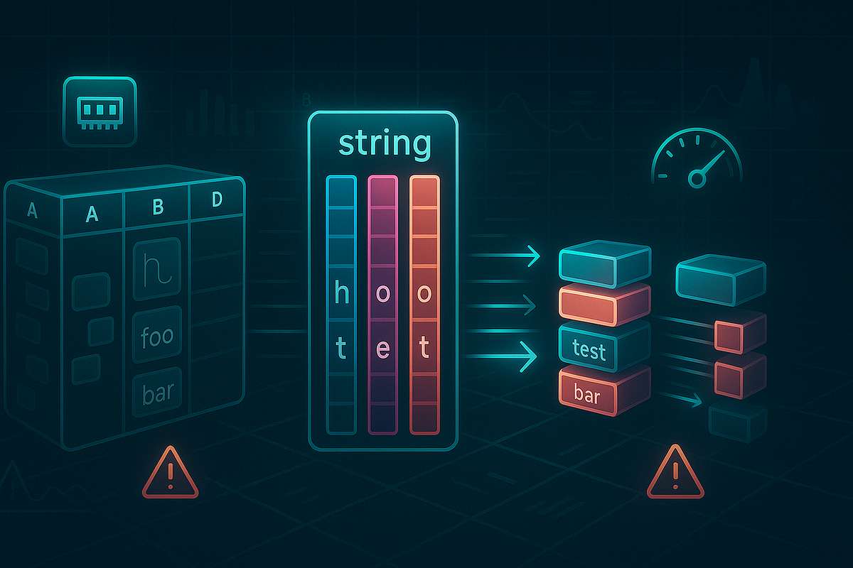 Pandas with pyarrow Strings: Memory, Speed, and Gotchas | by Neurobyte | Nov, 2025 | Medium