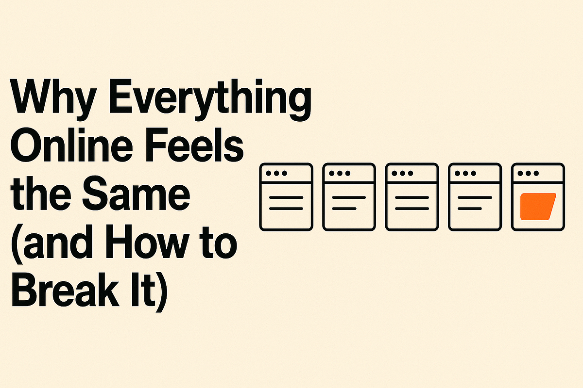 Why Everything Online Feels the Same (and How to Break It) | by Chase ...