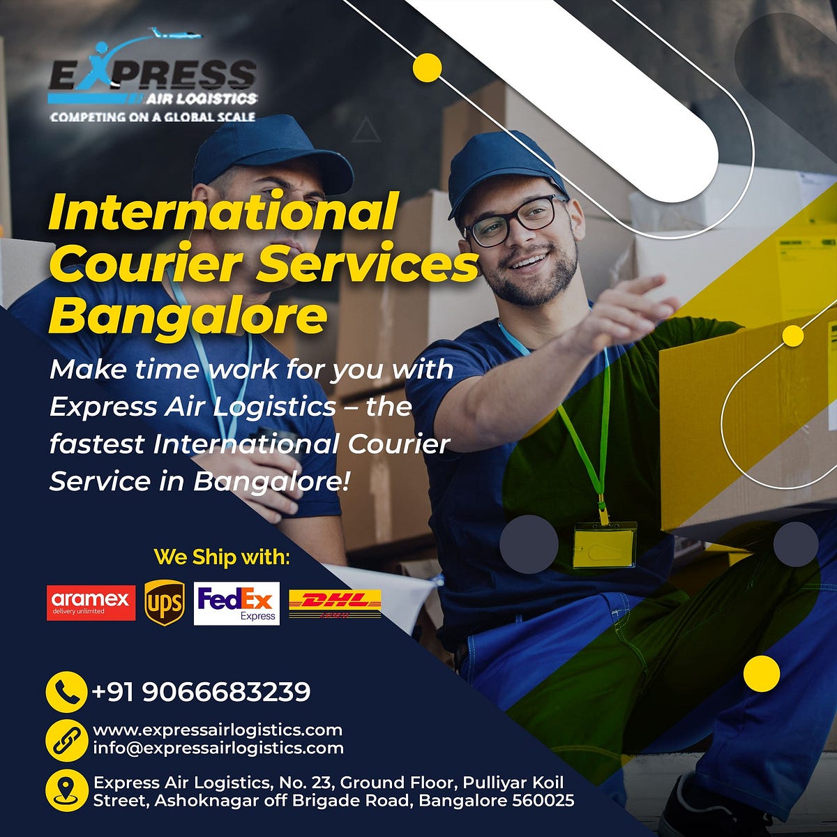 International courier services Bangalore - Sandrawalker - Medium