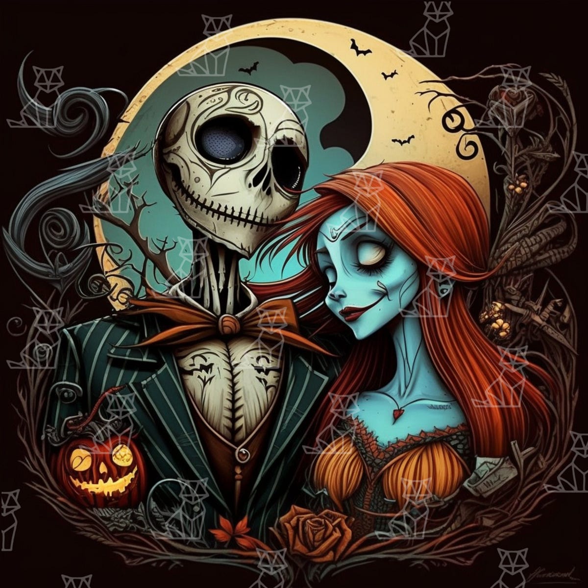 Jack and Sally png, Jack png, Sally png, Nightmare Before Christmas PNG ...