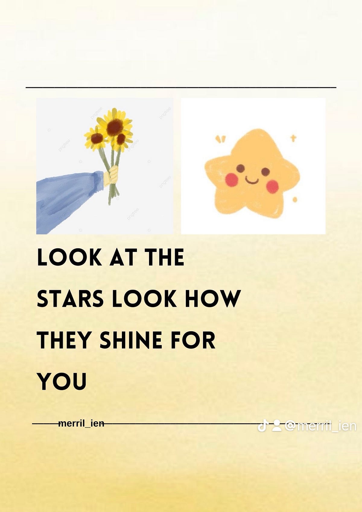 look at the stars look how they shine for u | by merril_ien | Jun, 2024 ...