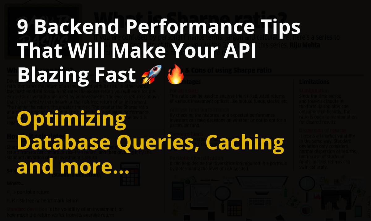 9 Backend Performance Tips That Will Make Your API Blazing Fast 🚀🔥 | by ...