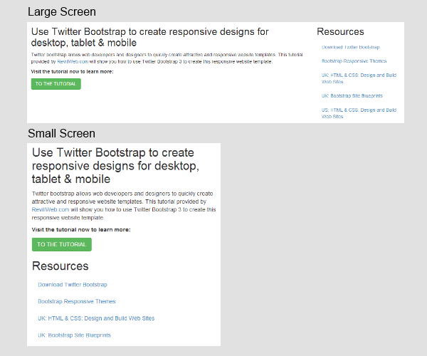 Twitter Bootstrap Example