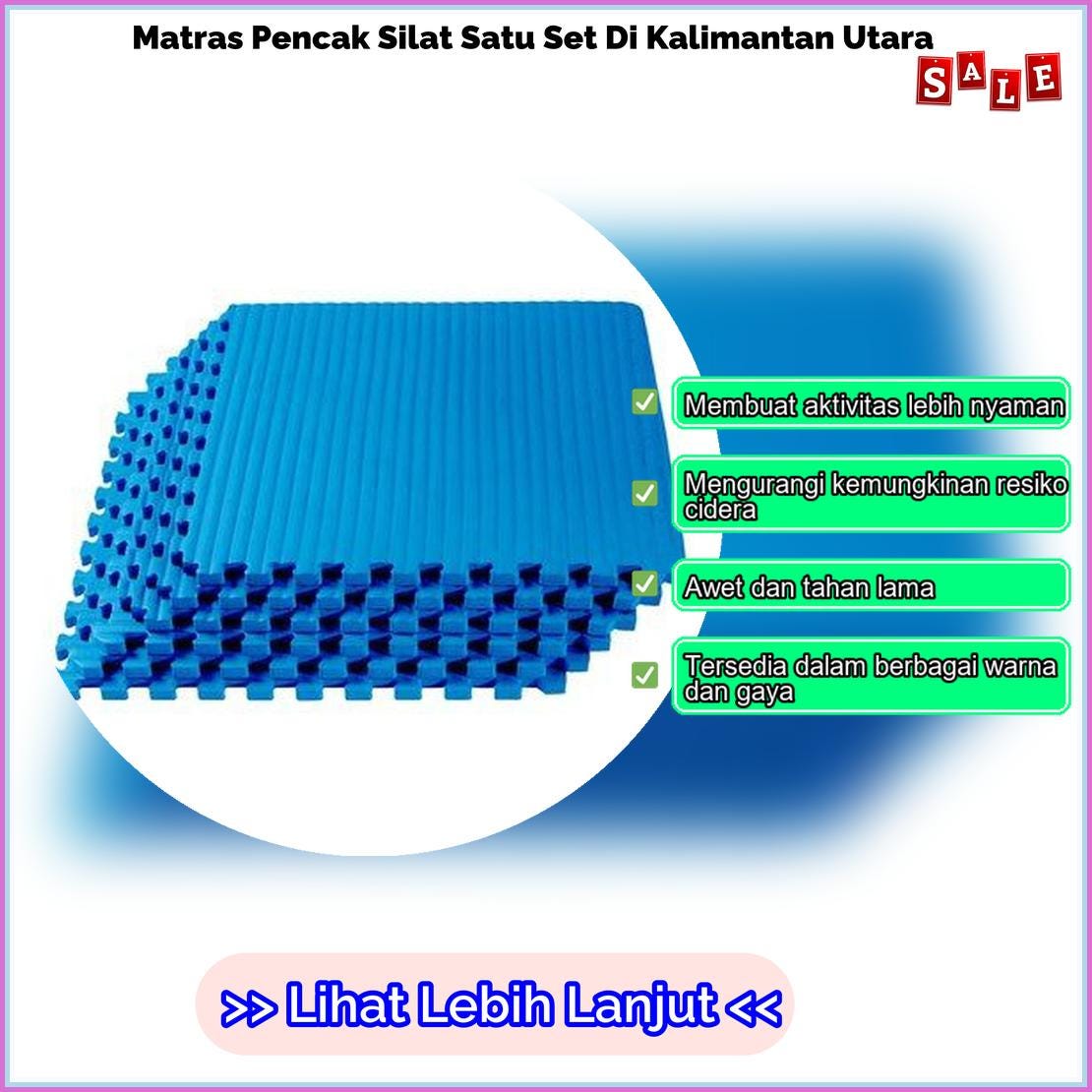Matras Pencak Silat Satu Set Di Kalimantan Utara - Eva Mat Tebal - Medium