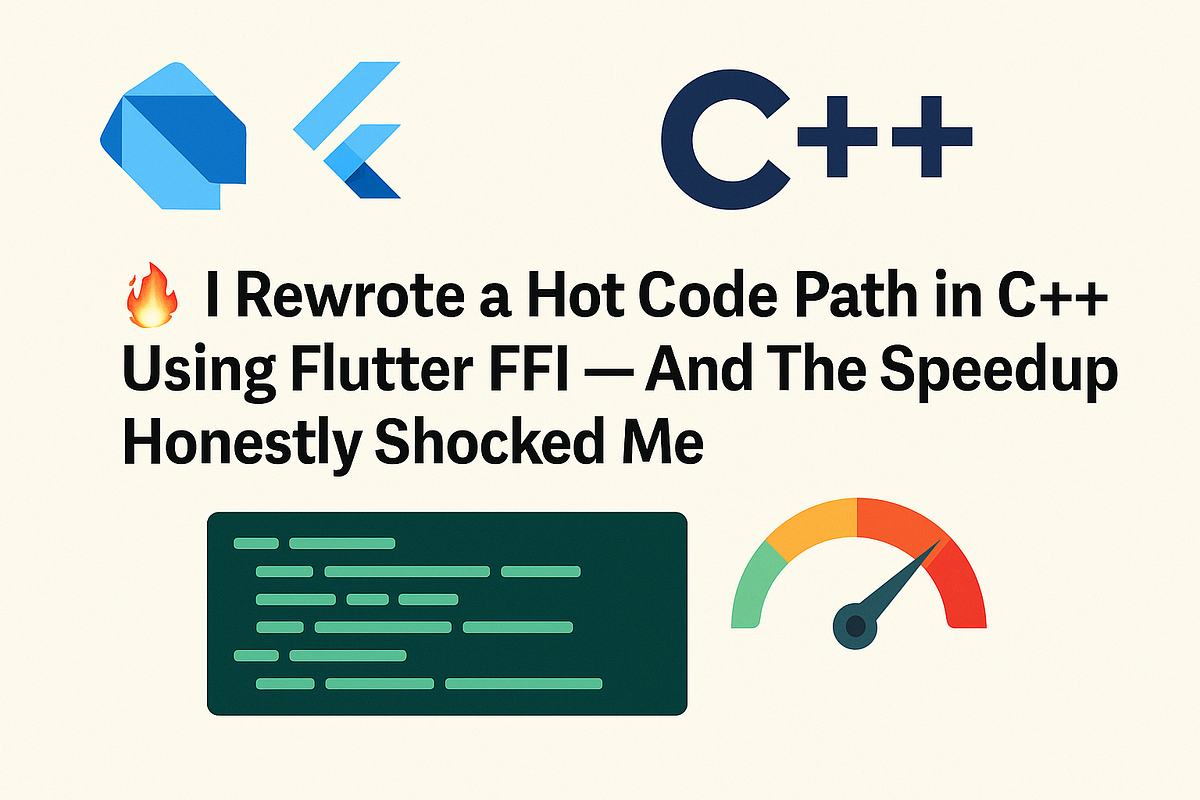 How I Boosted Flutter Performance 3× by Rewriting a Dart Function in C++ Using FFI | by Simra ...