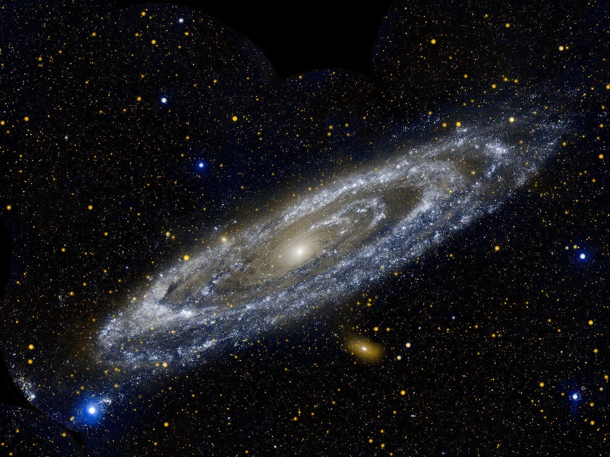 Andromeda’s double nucleus. Most galaxies only have one nucleus at ...