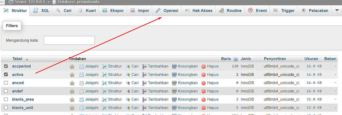 Mengubah Basis Data Mysql Dari Karakter Set Latin1 Swedish Ci Ke Utf8mb4 Unicode Ci By Azwar
