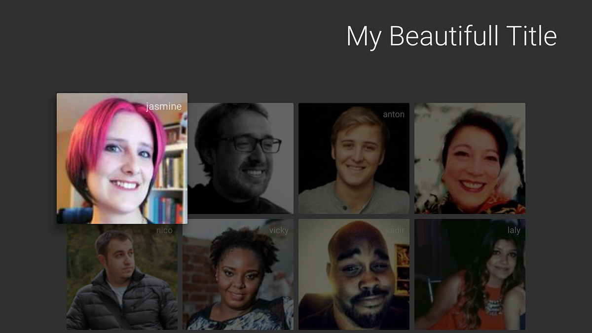 How to customize the title view in the VerticalGridFragment [Android TV] | by Wilfried Mbouenda ...