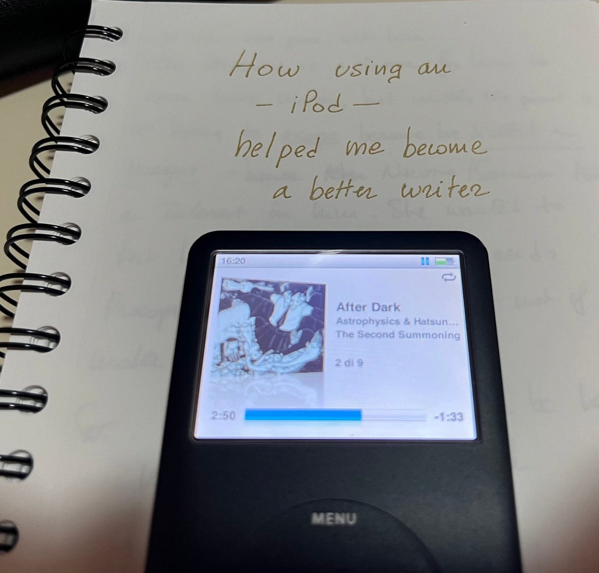 How using an Ipod in 2024 made be a better writer | by Stefano Sciarpa | Medium